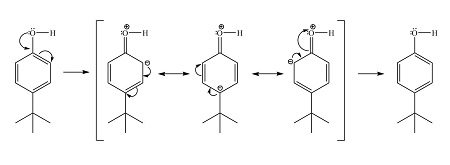 What are the three most favorable resonance structures of 4-tert ...