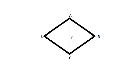 A sign is in the shape of a rhombus with a 60 deg angle and sides of 2 ...