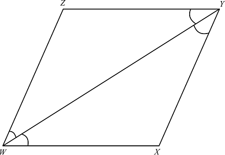 Prove that the diagonals in a rhombus are also angle bisectors ...