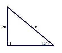 Solve for x. Round your answer to two decimal places. | Homework.Study.com