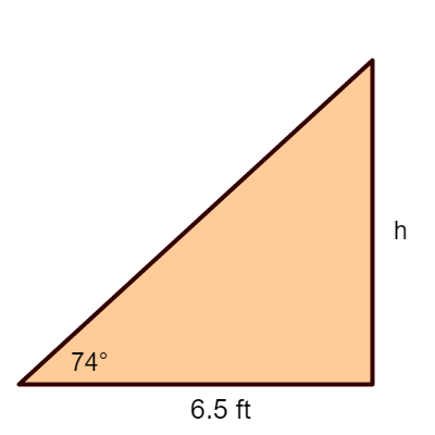 A ladder is leaning against the wall. The foot of the ladder is 6.5 ...