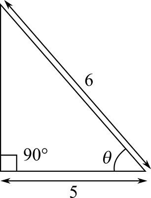 Sketch a right triangle corresponding to the trigonometric function of ...