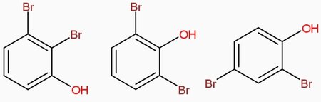 How many possible isomers of dibromophenol exist? a. 3 b. 4 c. 6 d. 8 ...