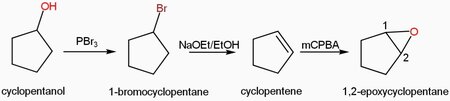 Construct a three-step synthesis of 1,2-epoxycyclopentane from ...