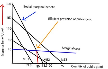 The social marginal cost of producing a certain public good is $20 per ...