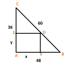 A rectangle is to be inscribed in a right triangle having sides of ...