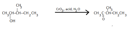 List the compound(s) that gave a positive reaction with CrO3. What type ...