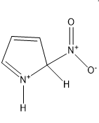 If the nitration of pyrrole occurs at position 2 of the ring as shown ...