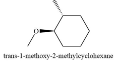 Draw two chair conformations of trans-1-methoxy-2-methylcyclohexane and ...