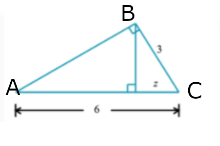 In the figure below, find the exact value of z. | Homework.Study.com