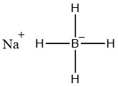 Complete the mechanism for the reaction of butanone with NaBH_{4 ...