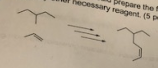 Show how you would prepare the following compound using the starting ...