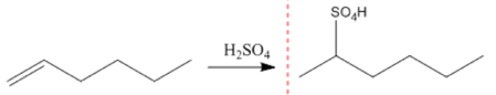 Write equations for the reaction of 1-hexene with the following reagents. A) Br2/CH2Cl2 B) HBr C ...