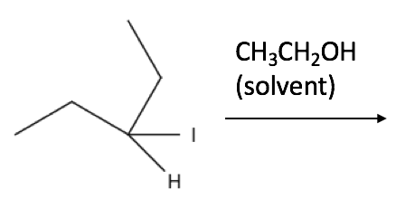 For the following SN1 reaction, draw the organic product and the ionic ...