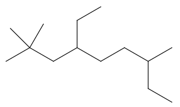 Give the systematic name of the alkane shown below. Spell out the full ...