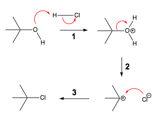 Complete the following reaction and show a complete reaction mechanism ...