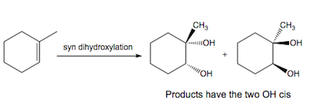 Identify the expected major organic product generated from the reaction ...