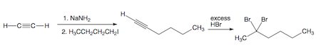 Draw the structures of the precursors to 2,2-dibromohexane given the ...