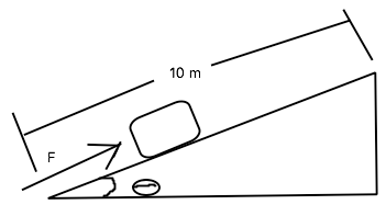 Roger pushes a box on a 30 incline. If he applies a force of 60 newtons ...