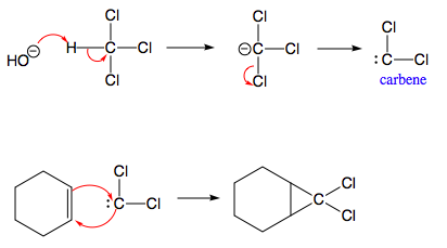 show the mechanism, showing all intermediates, all charges and/or ...
