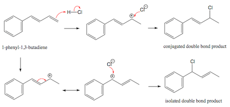 Draw the possible products resulting from the addition of 1 equivalent ...