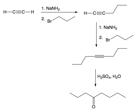 Synthesize the following compound for acetylene using inorganic and/or ...