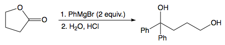 Draw the major organic product of treating gamma-butyrolactone with ...