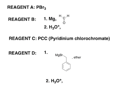 Identify the Reagents A to D in the following scheme. | Homework.Study.com
