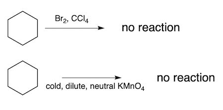 write equations using cyclohexane to illustrate the reactions in test D ...