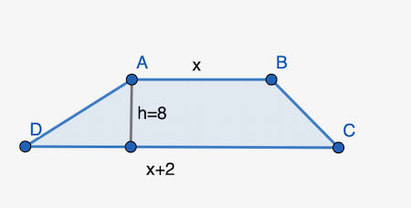 Trapezoid ABCD is shown below with (bar)AB || (bar)DC. If (bar)DC is 2 ...