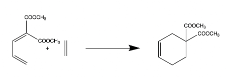 Draw structural formulas for the diene and dieneophile that combine in ...