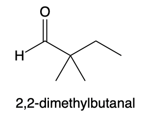 Can 2,2-dimethylbutanal undergo a self-condensation reaction in the ...