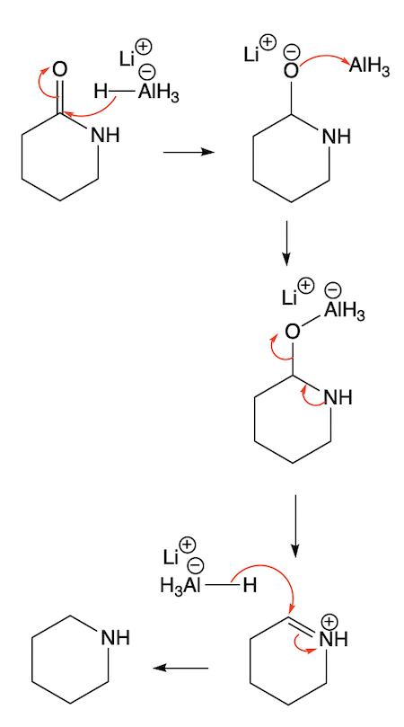 Draw the product formed from LiAlH4 reduction of the following compound ...