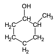 For 2-Methylcyclohexanol find the number of CH_3 peaks in it ...