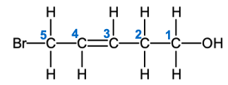 Give the IUPAC name of BrCH2C=CCH2CH2OH. | Homework.Study.com