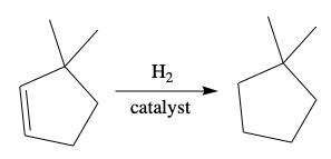 What product would you expect to obtain from the catalytic ...