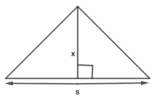 Use the Pythagorean theorem to find x in the equilateral triangle below ...