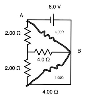 Find the equivalent resistance between terminals A and B to replace all ...