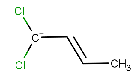 Draw the most important resonance contributor of 1,1-dichloro-2-buten-1 ...
