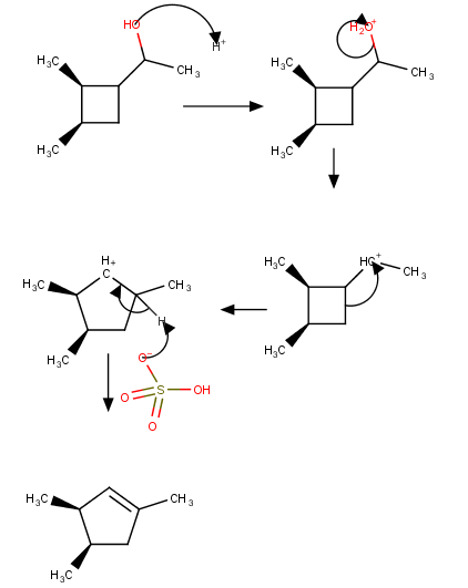 Draw an arrow-pushing mechanism that explains the following result ...