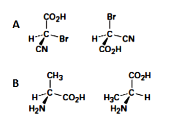 Which of the following pairs of structures represent the same ...