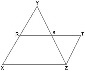 Given: RX RY; RY XZ; RT XZ Prove: triangle RYS triangle TZS | Homework ...