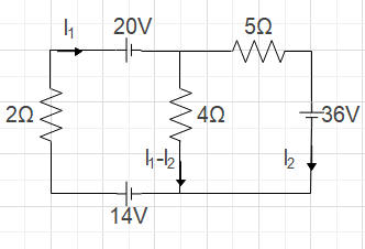 Find the current through each of the resistors of the circuit shown in ...