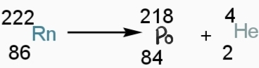 The radioisotope radon-222 will (most likely) decay through: a. gamma ...