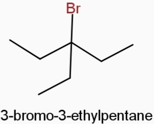 Draw the structure of 3-bromo-3-ethylpentane. | Homework.Study.com