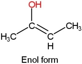 Draw the keto and enol form of butanone. | Homework.Study.com