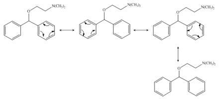 Draw all possible resonance structures for the antihistamine ...