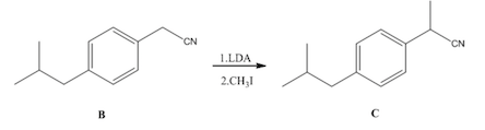 Direct alkylation of D by treatment with one equivalent of LDA and CH ...