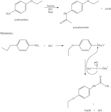 In organic chemistry lab, acetophenetidin was synthesized via amide ...
