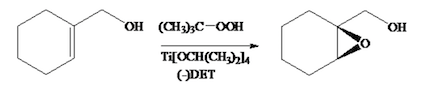 Draw the products of the given Sharpless epoxidation. | Homework.Study.com